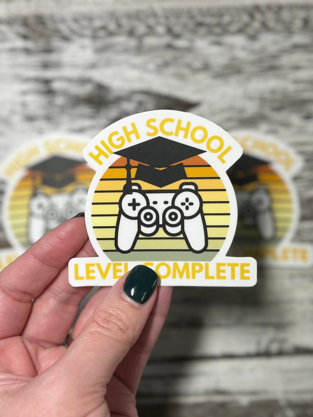 High School Level Complete Stickers, High School Graduation Stickers ...