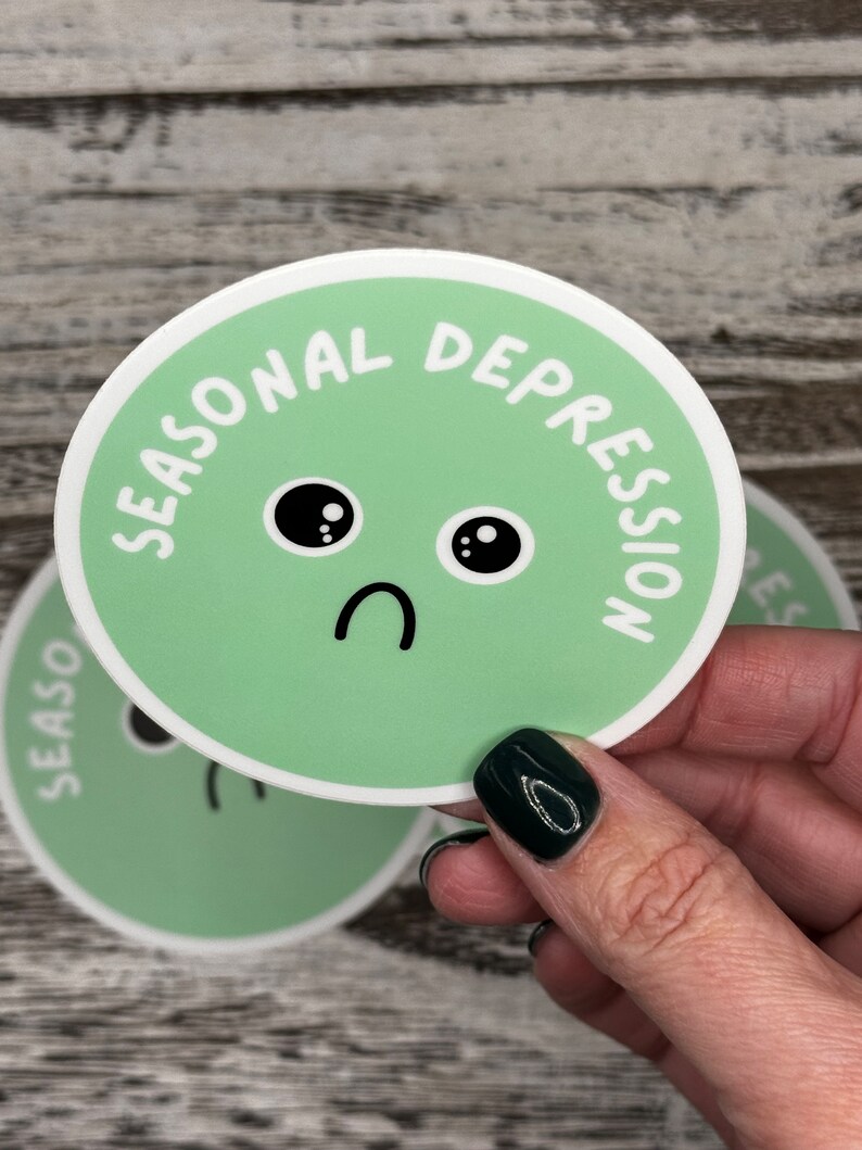 Sad From the Long Dark Winters Seasonal Depression Sad Face - Etsy