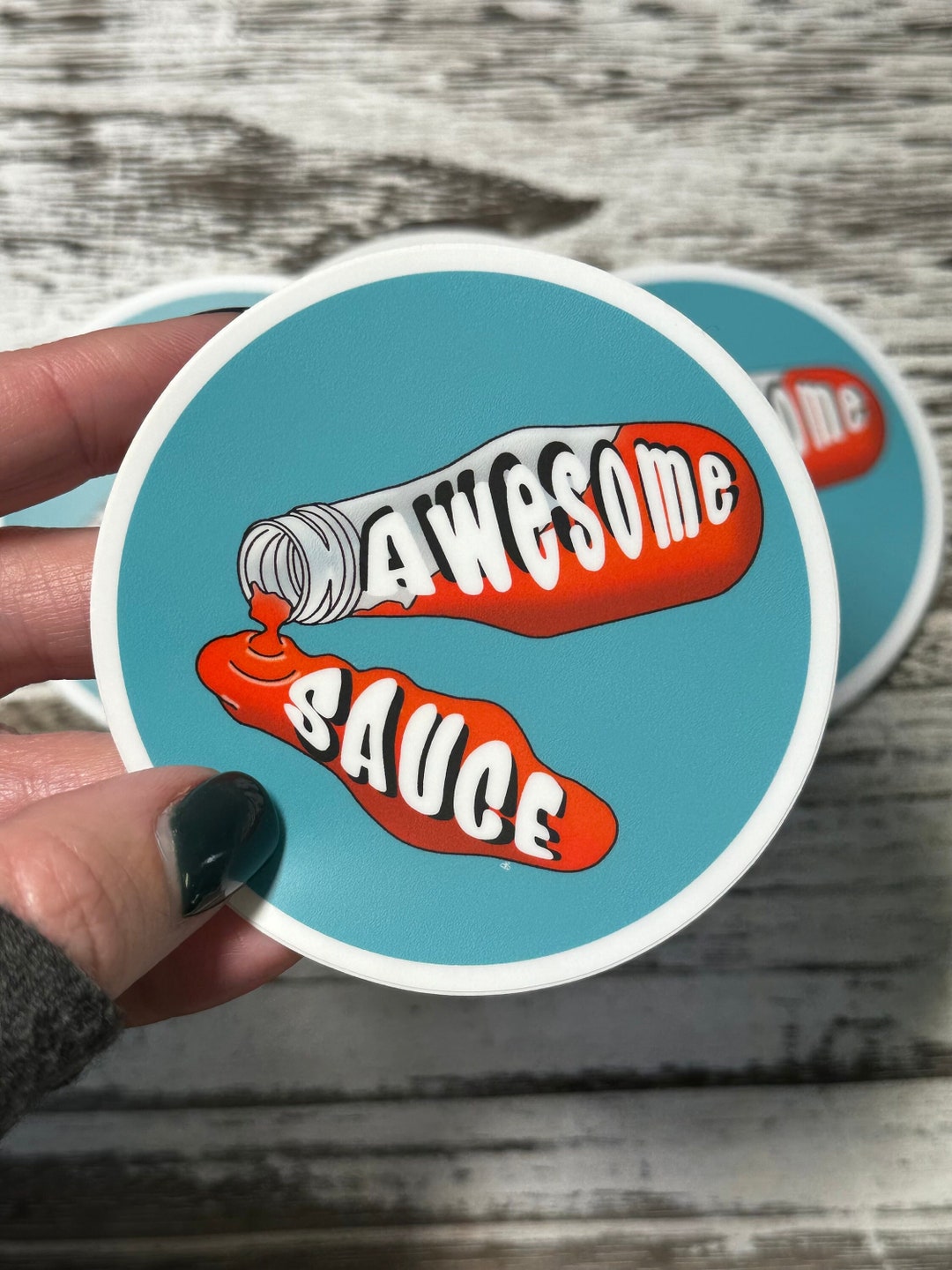 Awesome Sauce Stickers Sauce Stickers Funny Stickers - Etsy