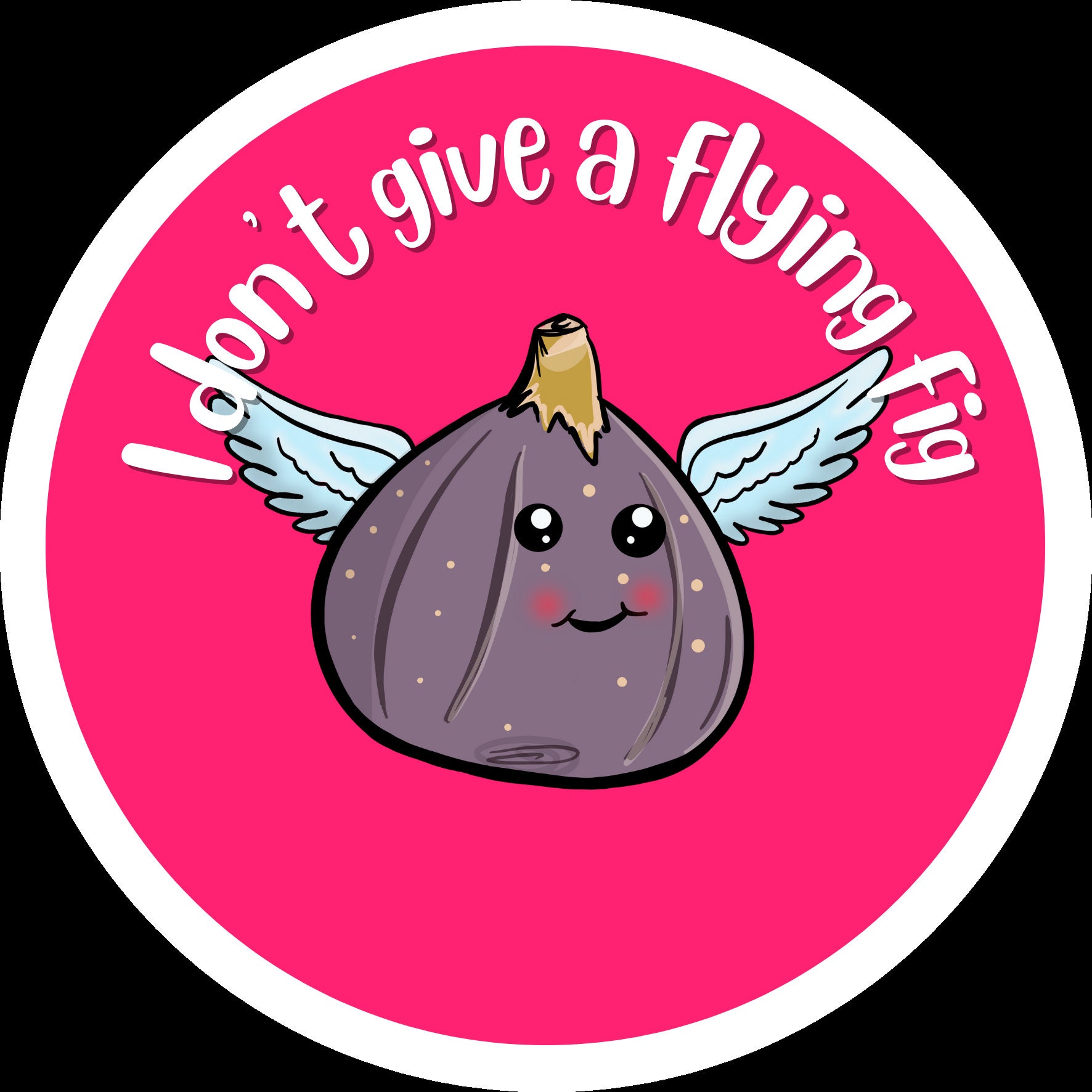 Flying Figs Stickers Figs Stickers Funny Fruit Stickers - Etsy