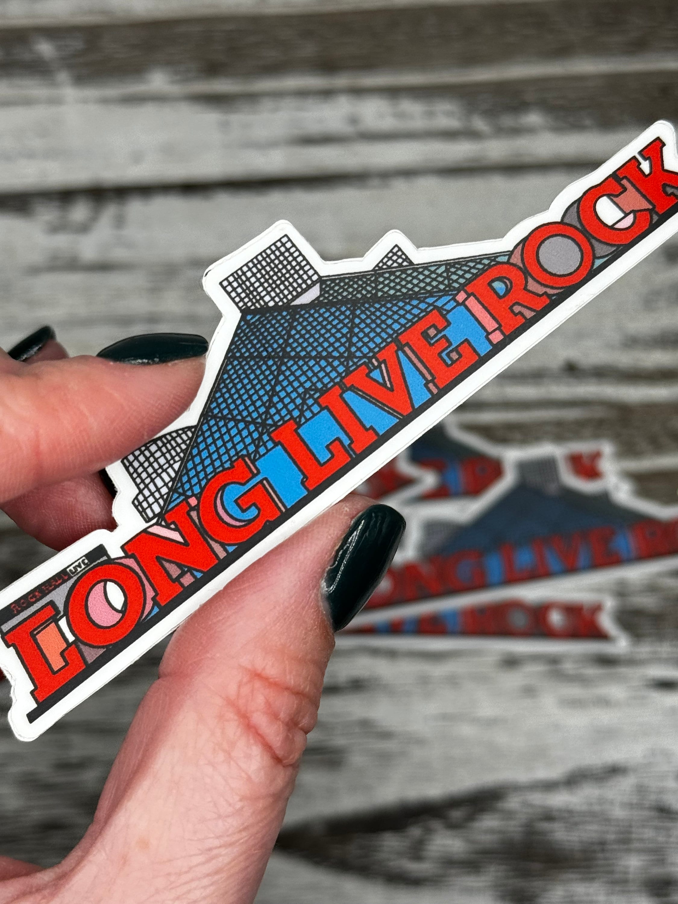 Rock N Roll Sticker Hall of Fame Stickers Cleveland - Etsy