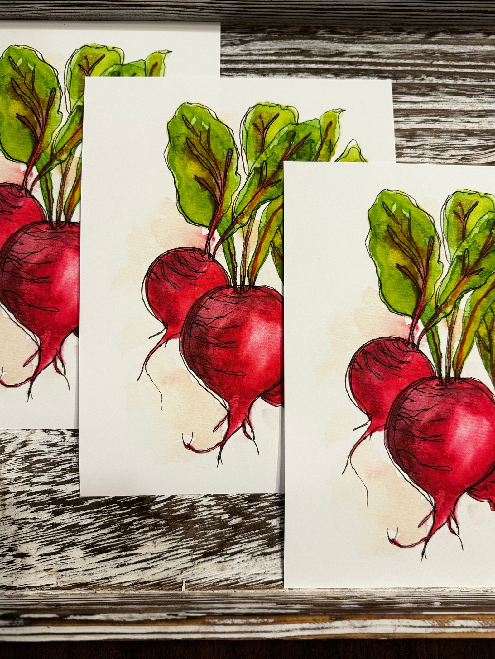 Beets Art, Colorful Beets Watercolor Art Print, Beets Watercolor ...