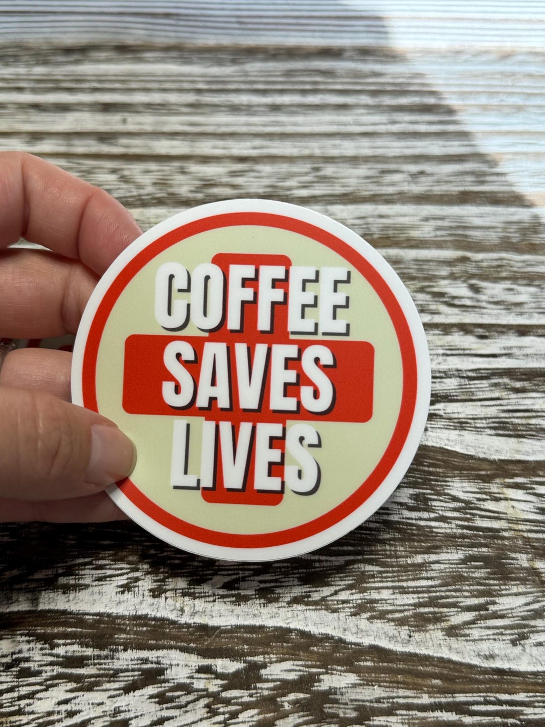 Coffee Saves Lives Vinyl Sticker - Sarcastic Laptop Decal - Etsy