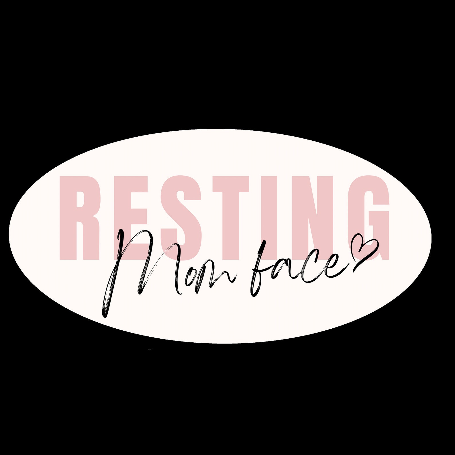Resting Mom Face RBF Face Stickers Mom Stickers Motherhood - Etsy