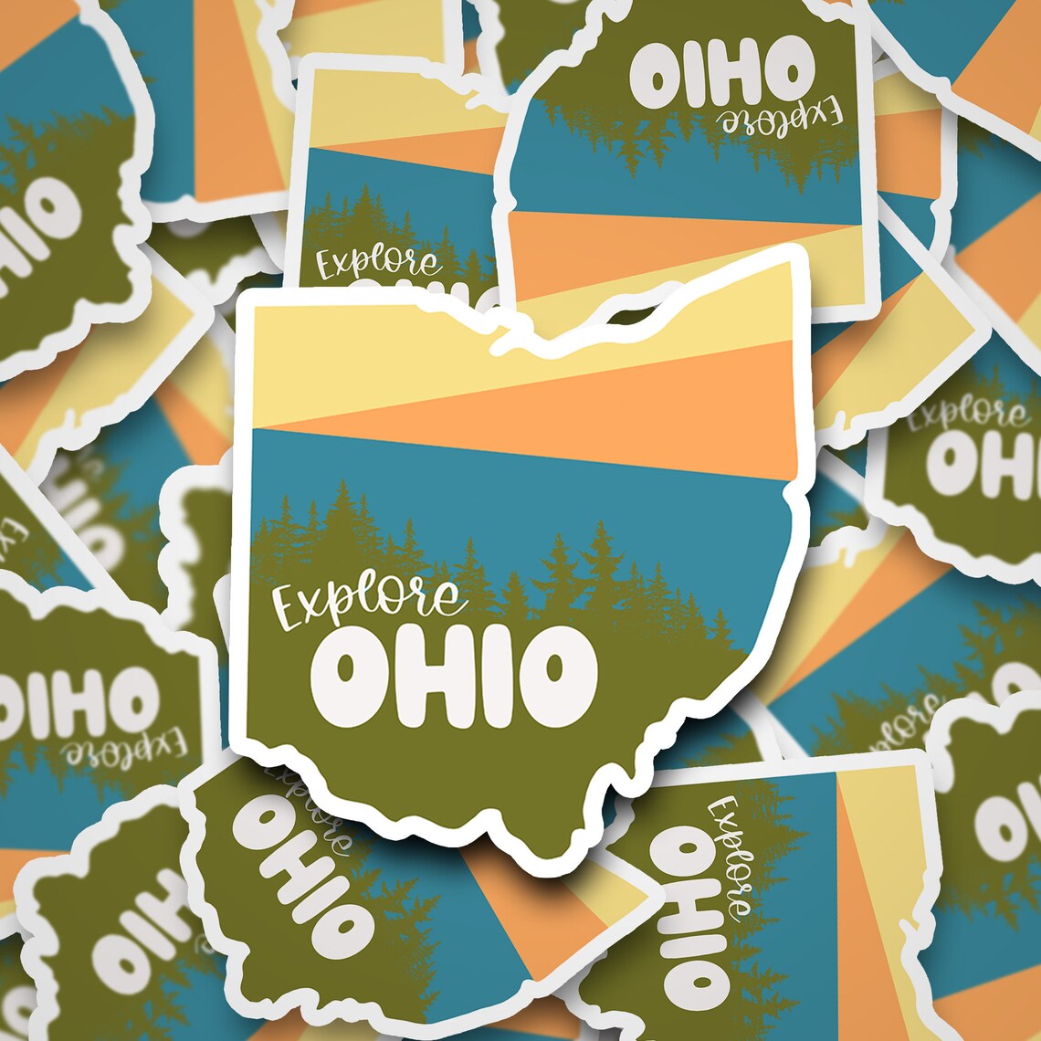 Explore Ohio State Stickers Ohio Stickers Explore Ohio - Etsy