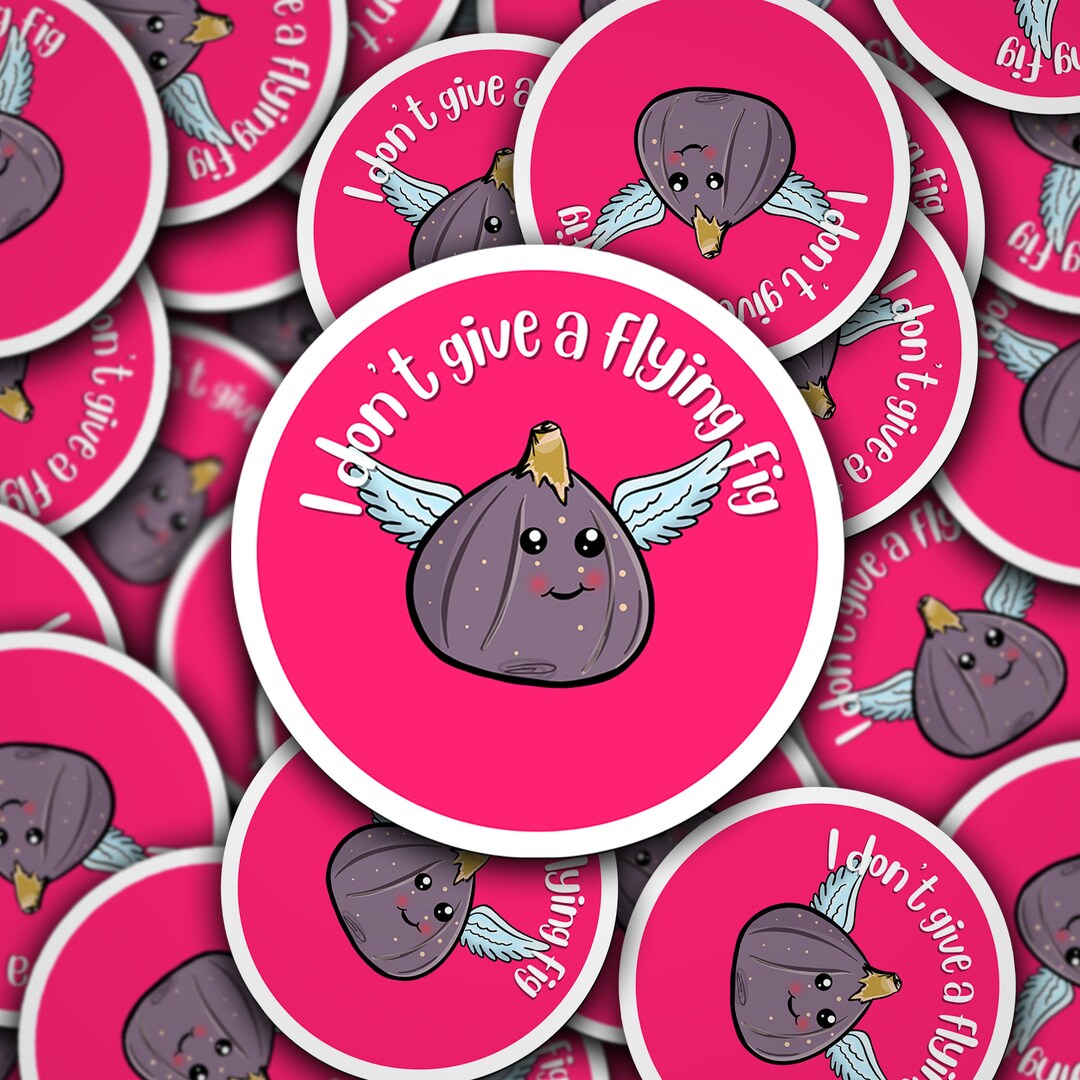 Flying Figs Stickers Figs Stickers Funny Fruit Stickers - Etsy