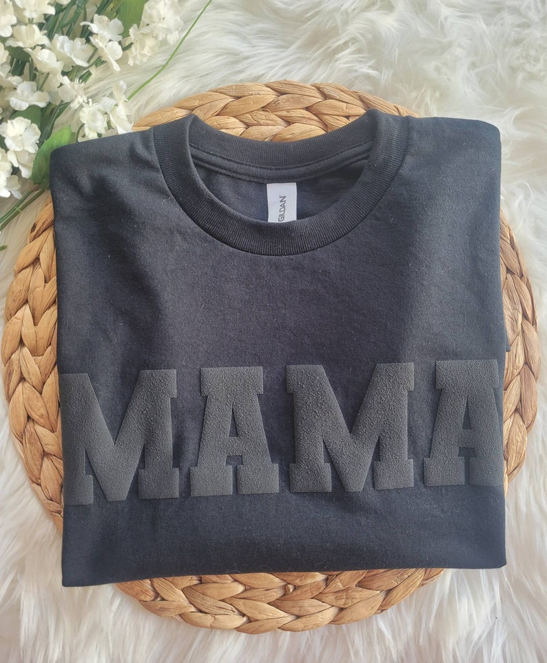 Mama 3d Puff Vinyl T Shirt Etsy