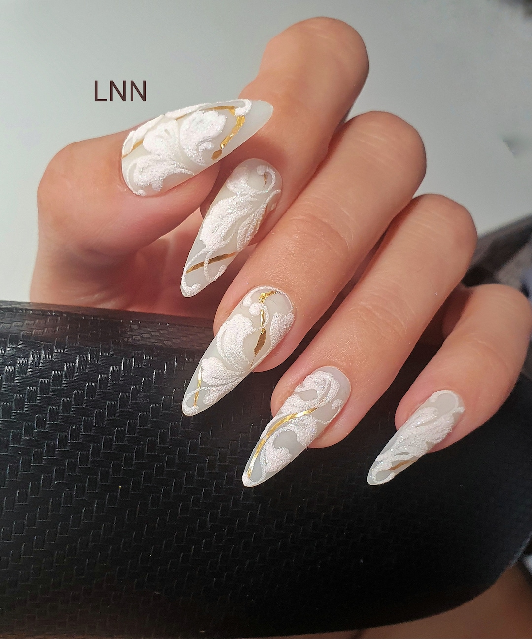 Wedding Press on Nails, Bridal Nails, Press on Nails, Pink Nails ...