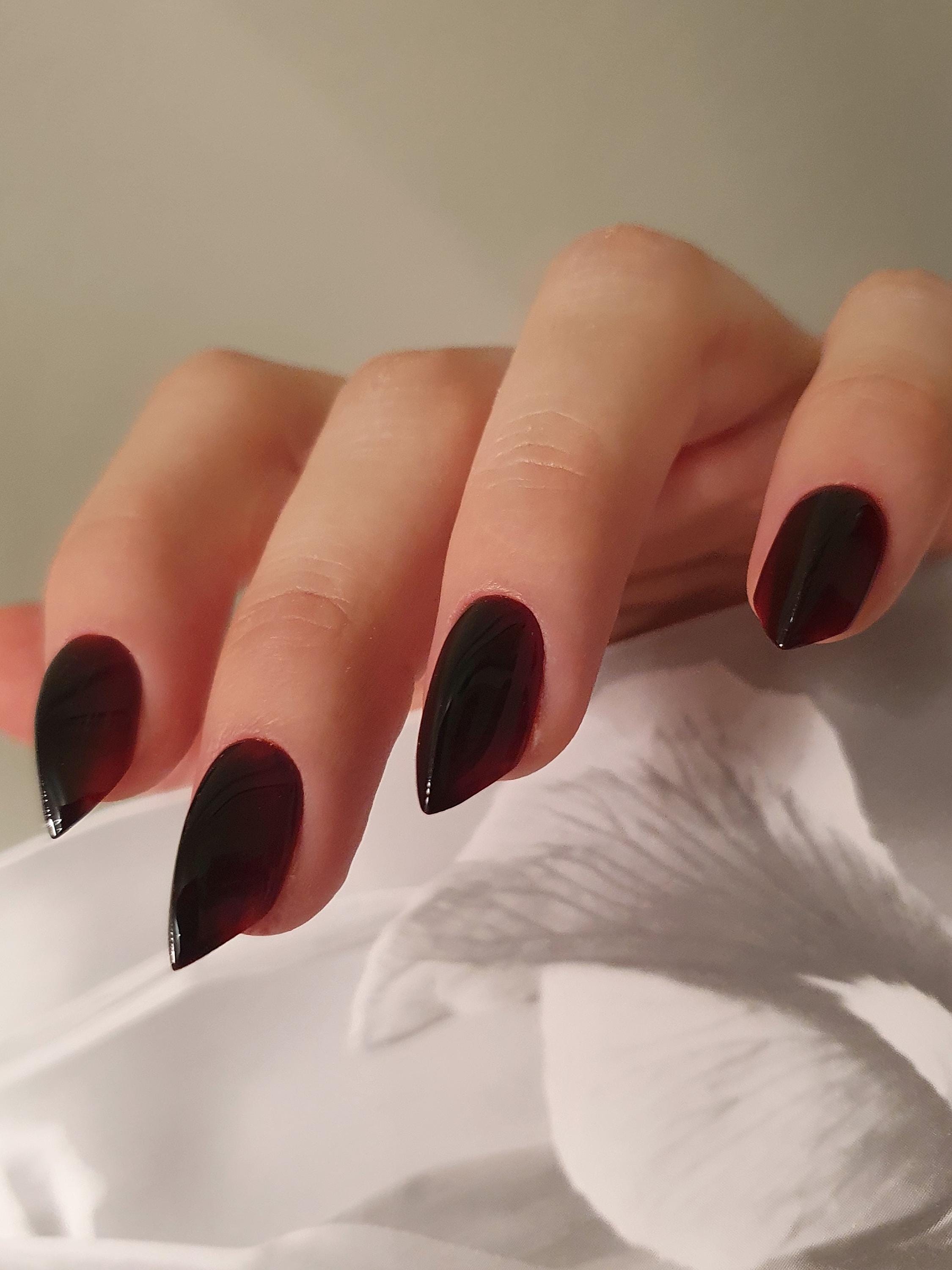 Cat Claws, Vampite Claw, Dark Red Short Claws - Etsy
