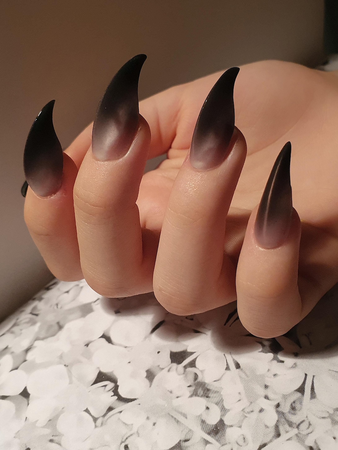 Black Claws, Werewolf Nails, Claw Press on Nails, Reusable Press Ons - Etsy