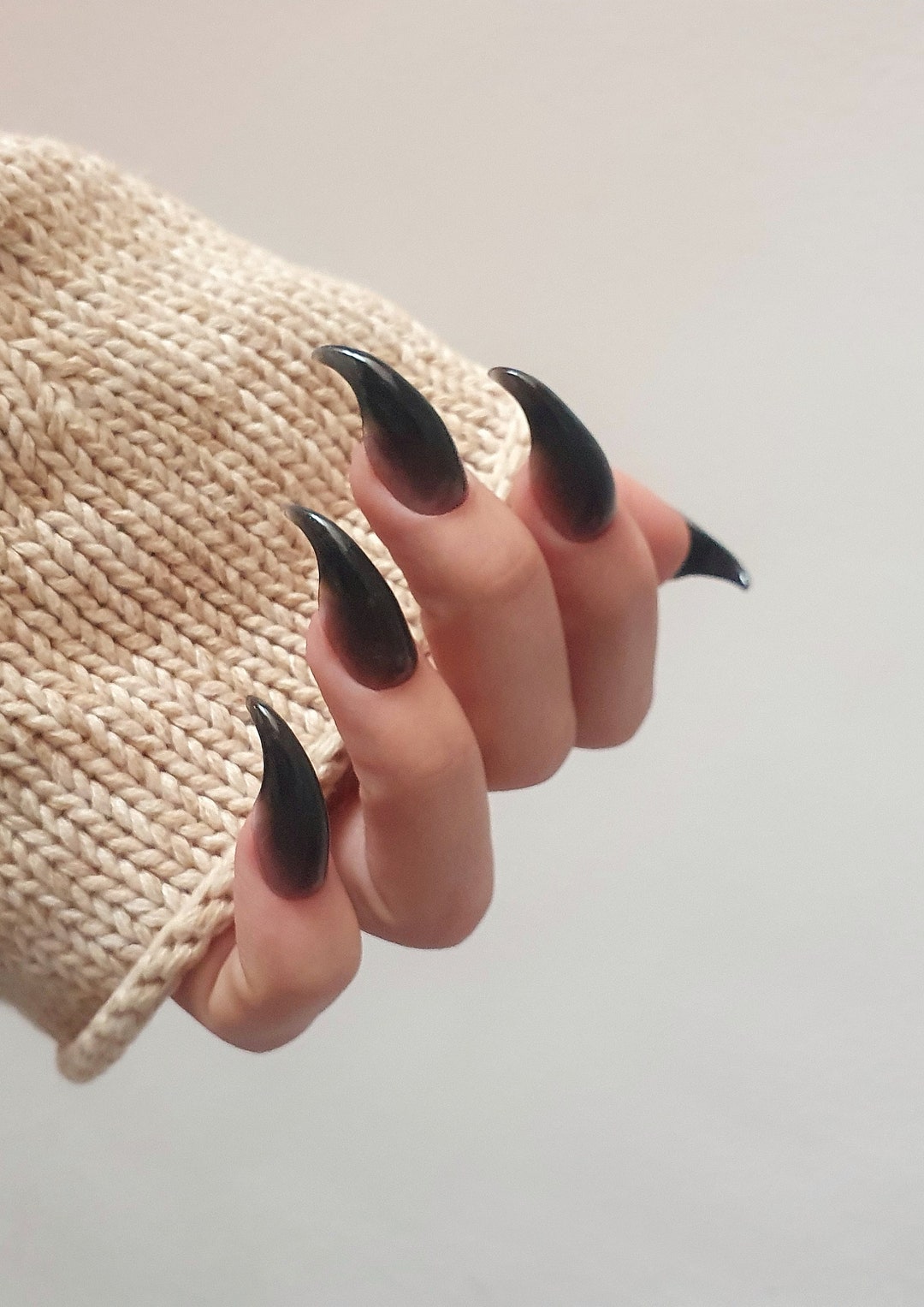 Black Werewolves Clows, Werewolf Nails, Claw Press on Nails - Etsy