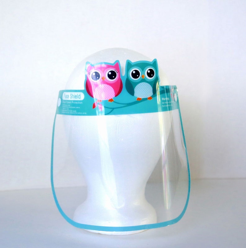 Child Face Shield Mask 5 Pack Unicorn, Robot, Bear, Rainbow, Owls - Etsy