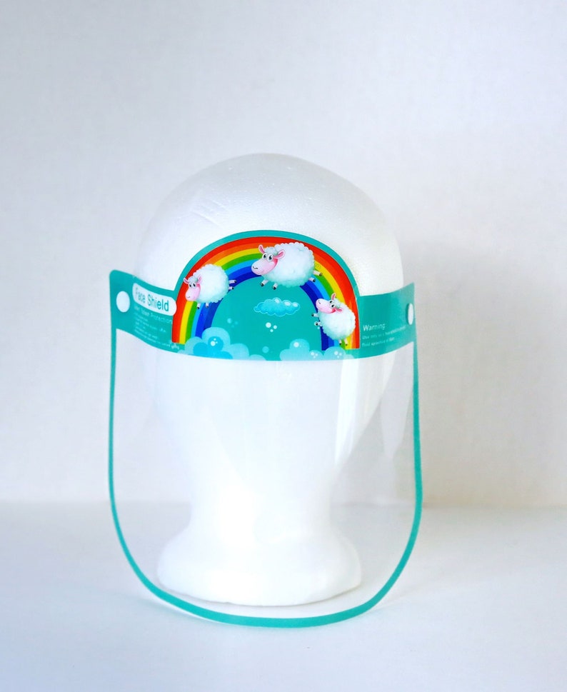 Child Face Shield Mask 5 Pack Unicorn, Robot, Bear, Rainbow, Owls - Etsy