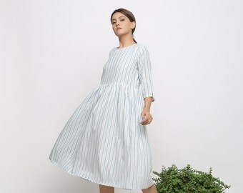 Cotton Midi Dress - Etsy