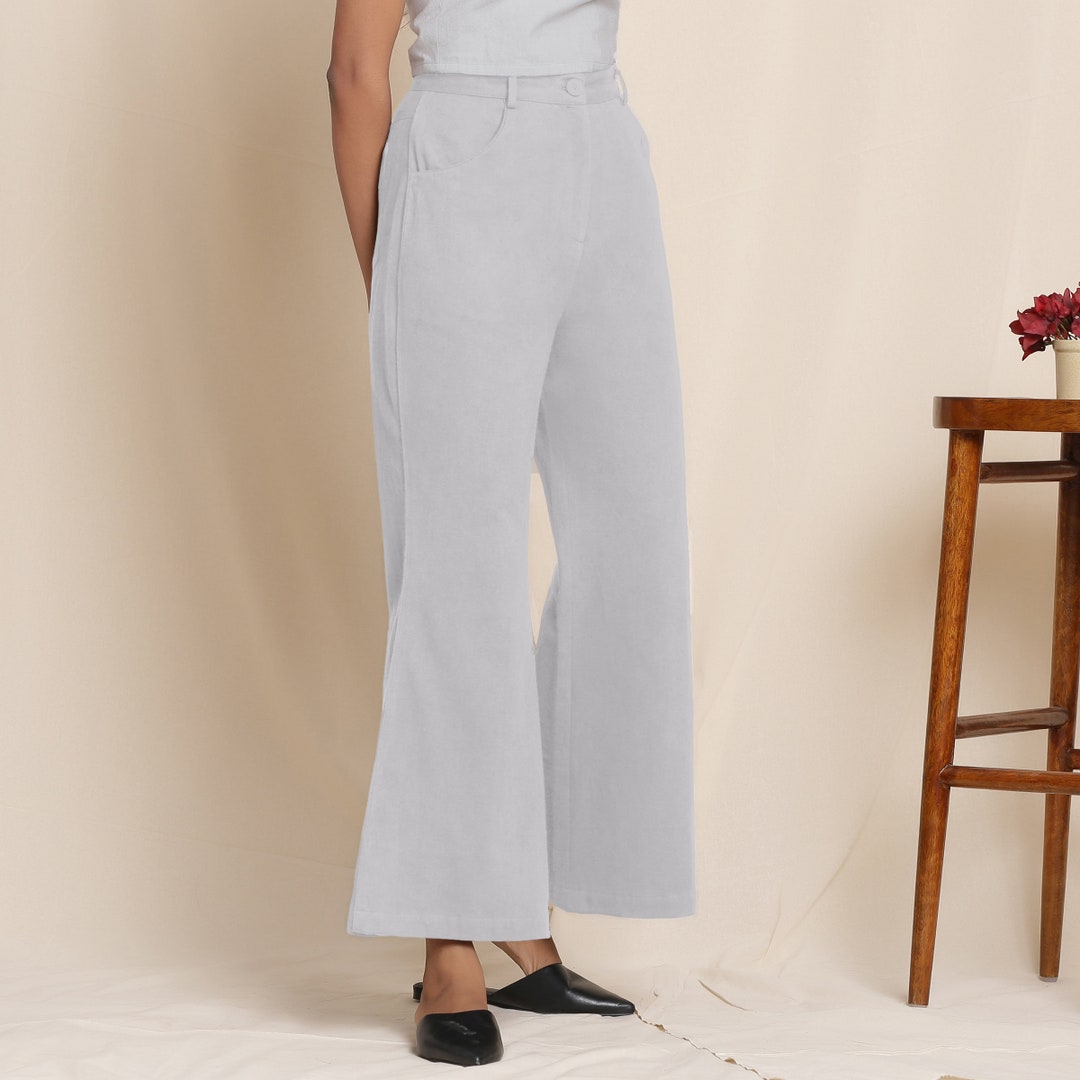 100% Cotton Flannel Bootcut Pant, Customizable Comfort Fit Pant With ...