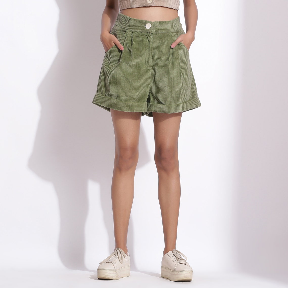 Sage Green Baggy Shorts Customizable Shorts for Women | Etsy