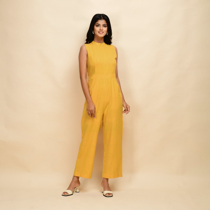 Yellow Jumpsuit - Etsy