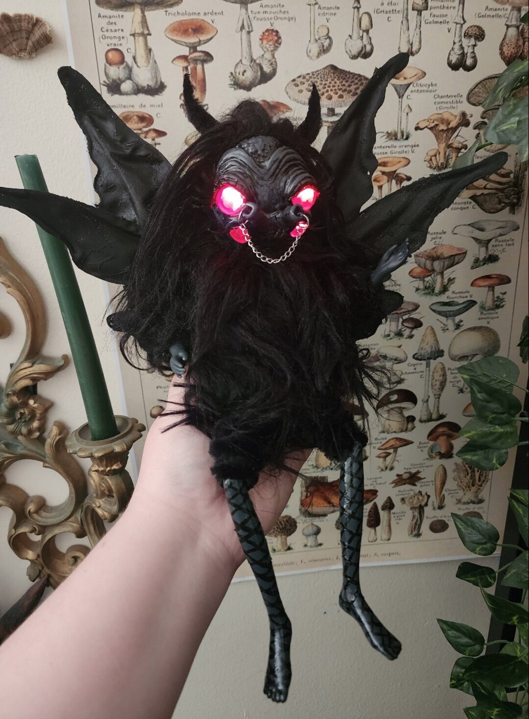 Mothman Cryptid Art Doll Ooak Doll - Etsy