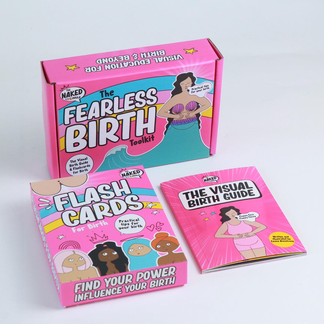 Fearless Birth Toolkit: Flashcards + Visual Birth Guide - Practical ...