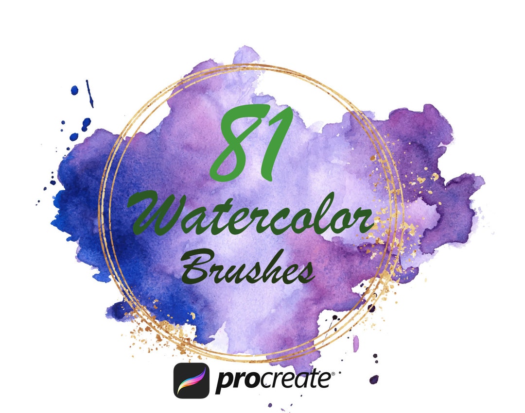 Procreate Watercolor Brushes, Watercolor Kit for Procreate, Brush Set ...