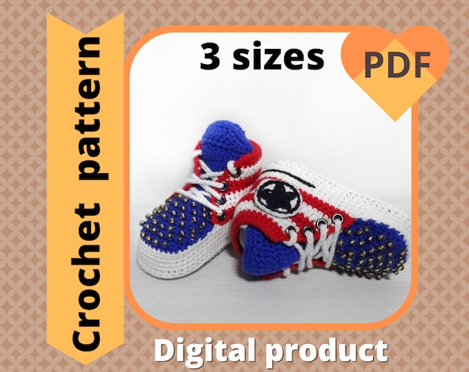 PATTERN* Crochet Converse Sneakers and Hat Pattern - Etsy Canada