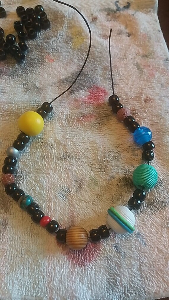Solar System Necklace Beads