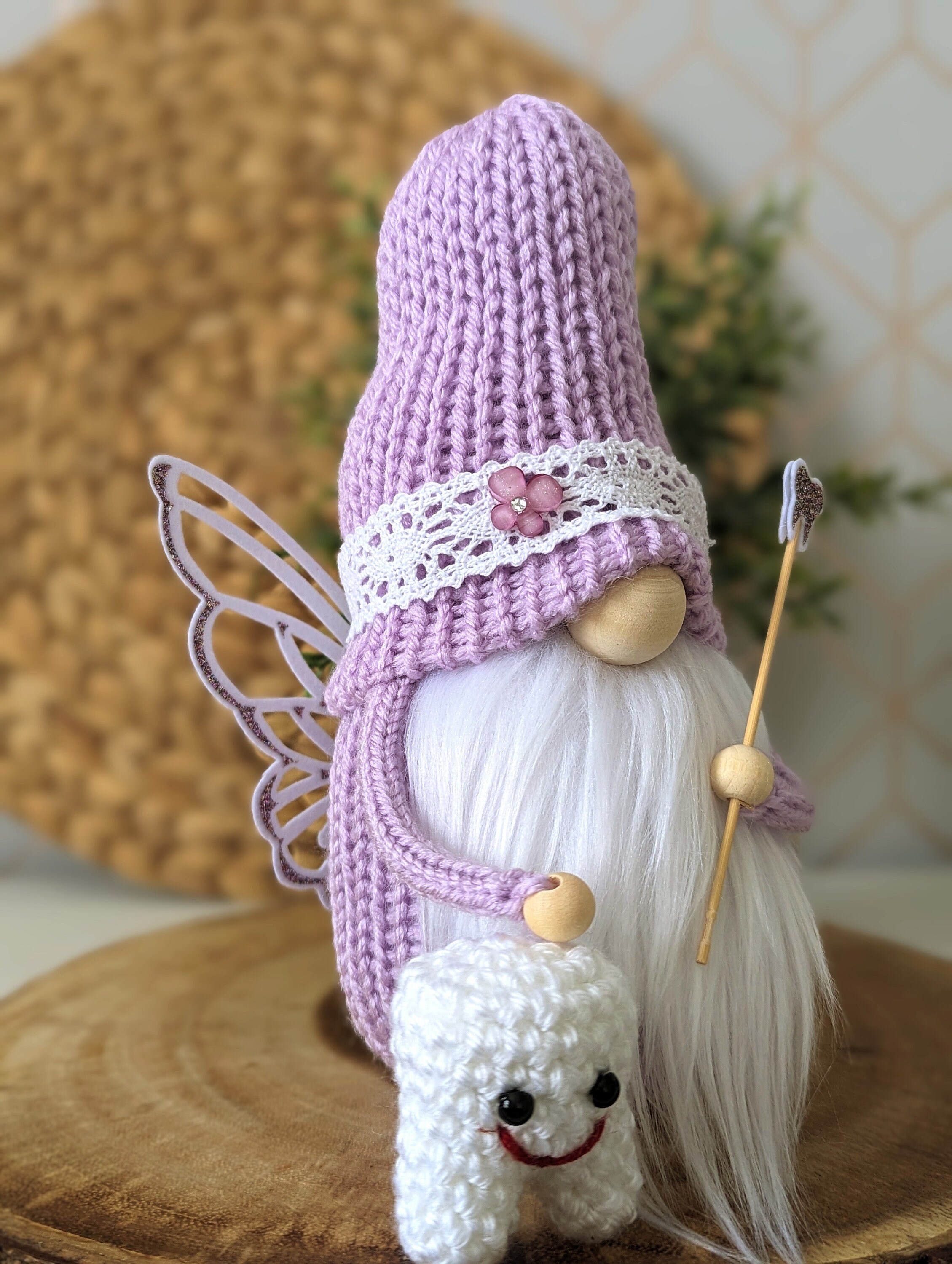 Tooth Fairy Gnome Tiered Tray Decor Gnomes Gift House Decor Seasonal ...