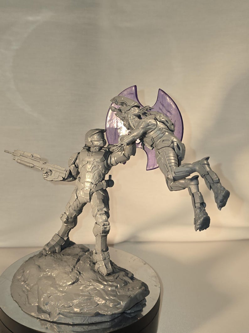 Halo-inspired MC "doom Stance" 3D Printed Statue - Etsy