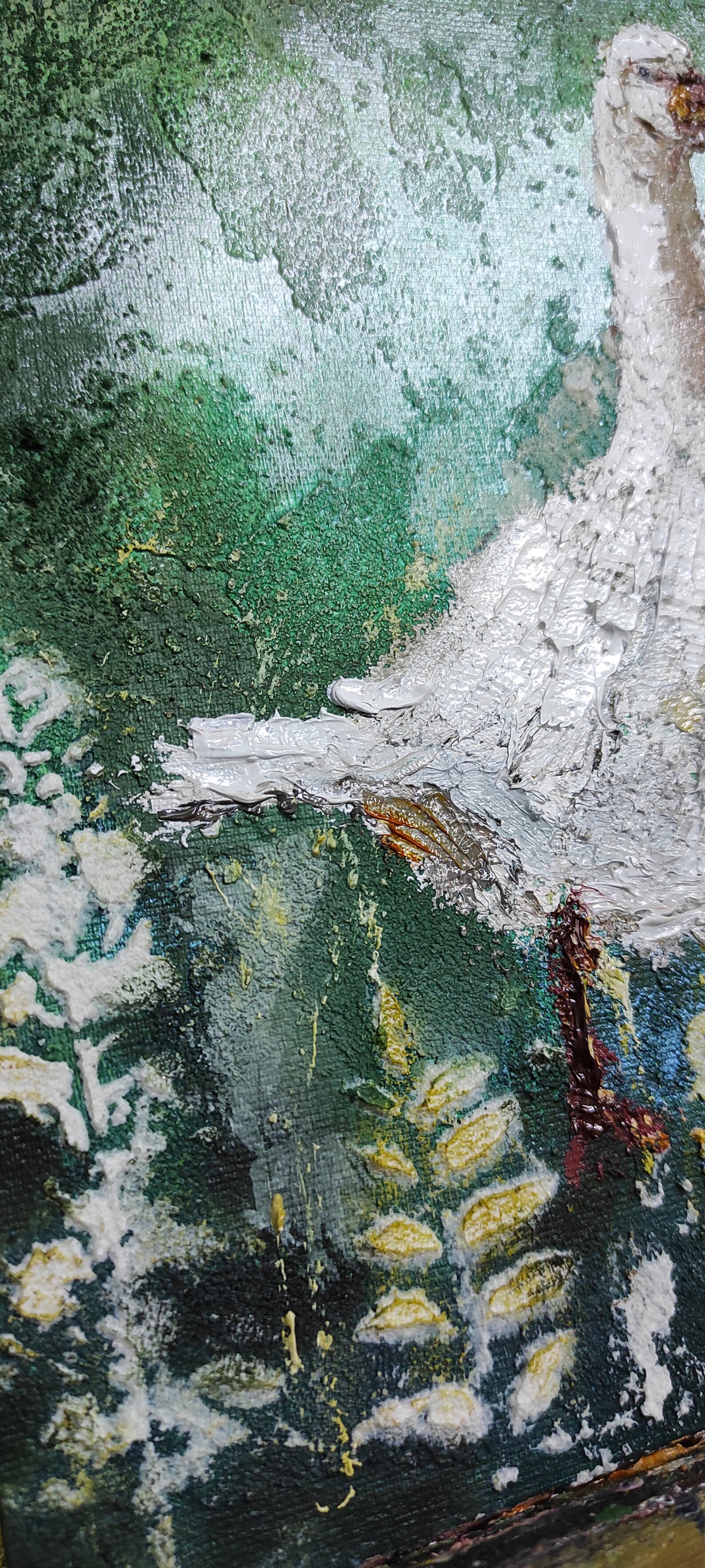 Goose Painting Original Oil Painting Animal Artwork Impasto Oil ...