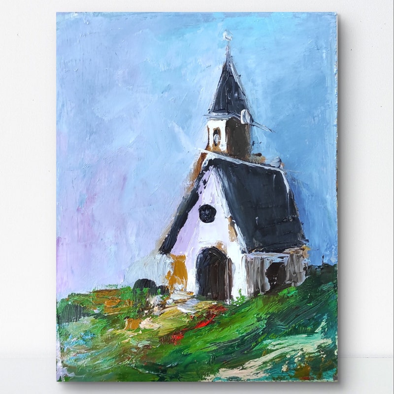 Painting Church - Etsy