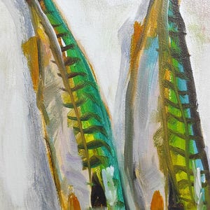 Sardines Painting Sardines Original Art Animal Oil Painting Semi ...