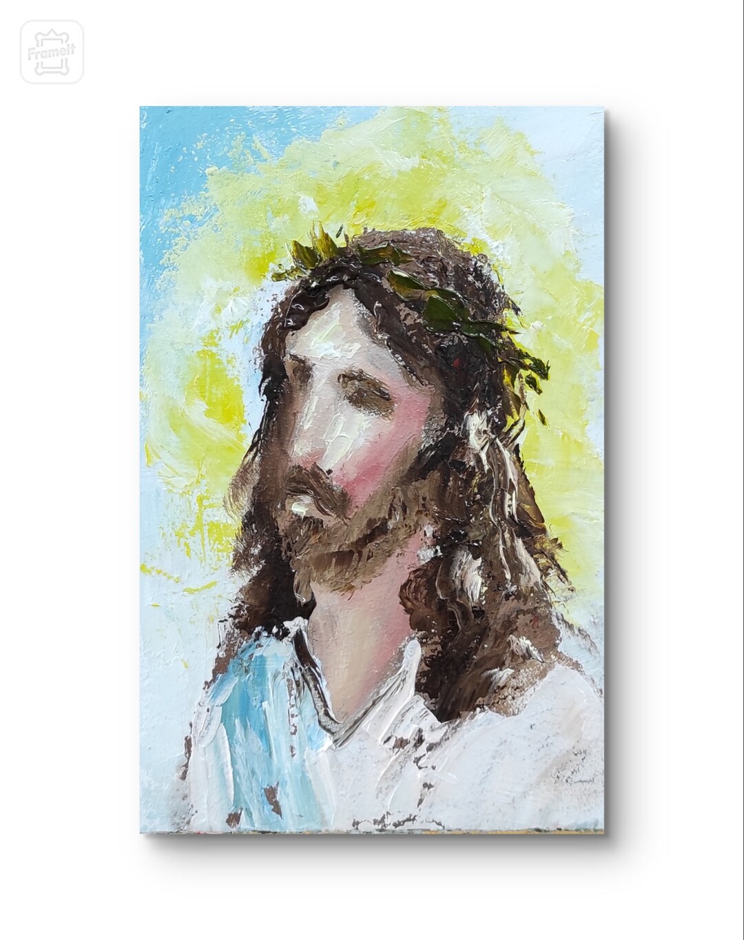 Jesus Painting Original Small Oil Painting Impasto Painting Jesus ...