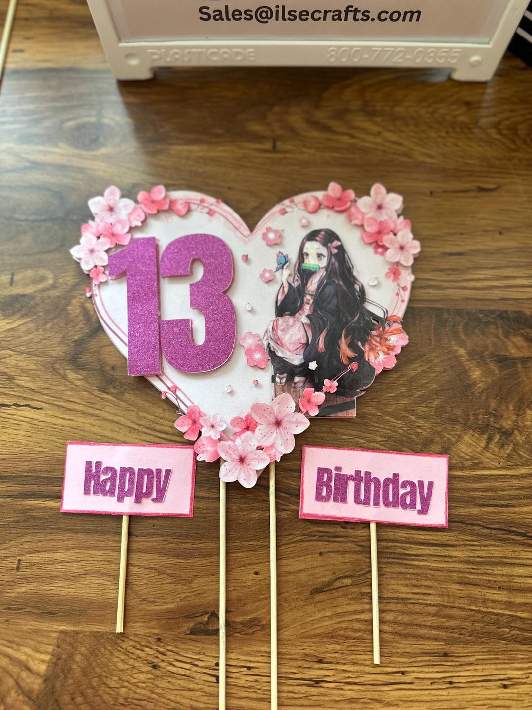 Caketopper, Nezuko Cake Topper, Custom Caketopper,cake Topper Party ...