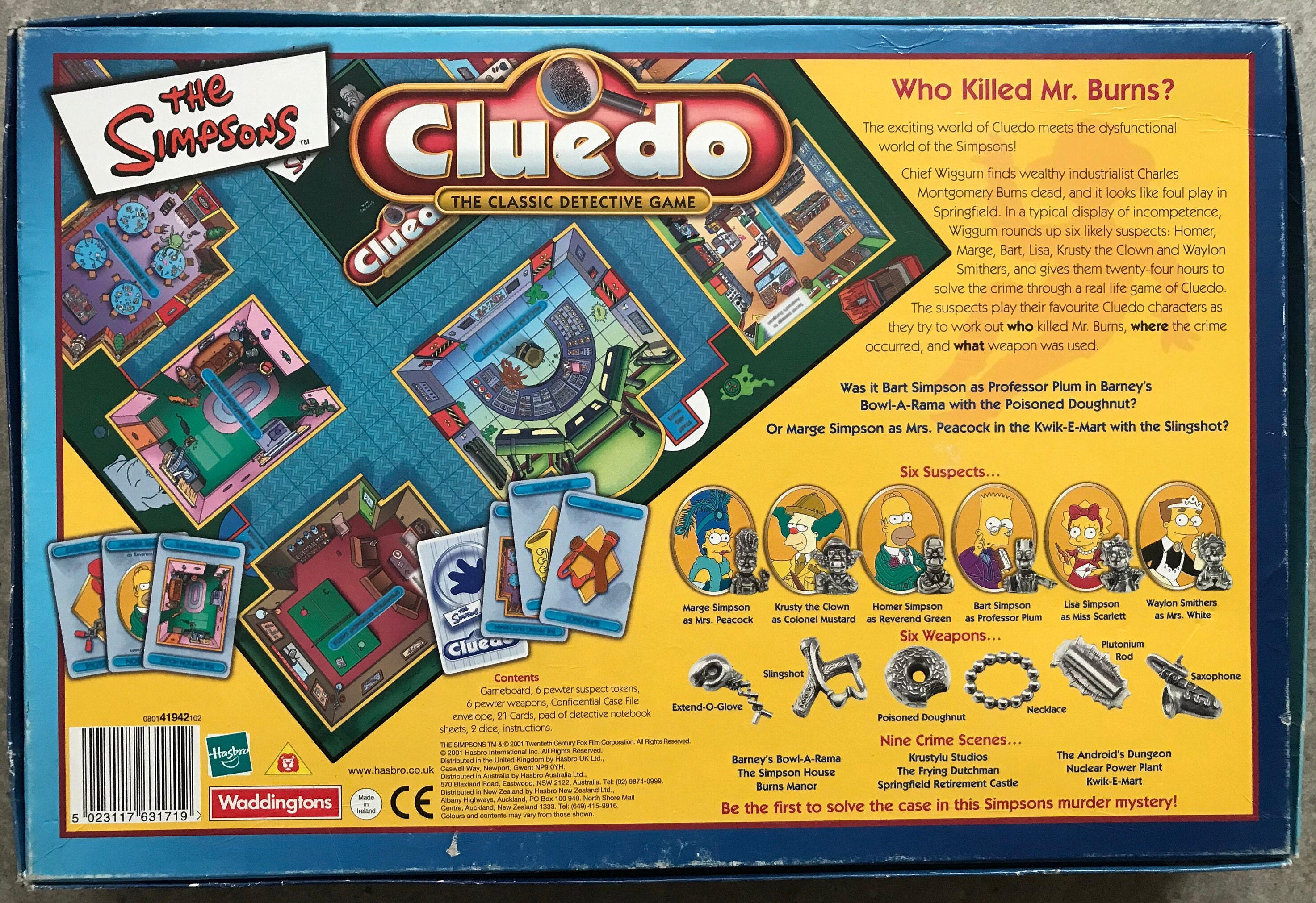 Vintage Simpsons Board Games Choose From Cluedo / Game of Life - Etsy UK