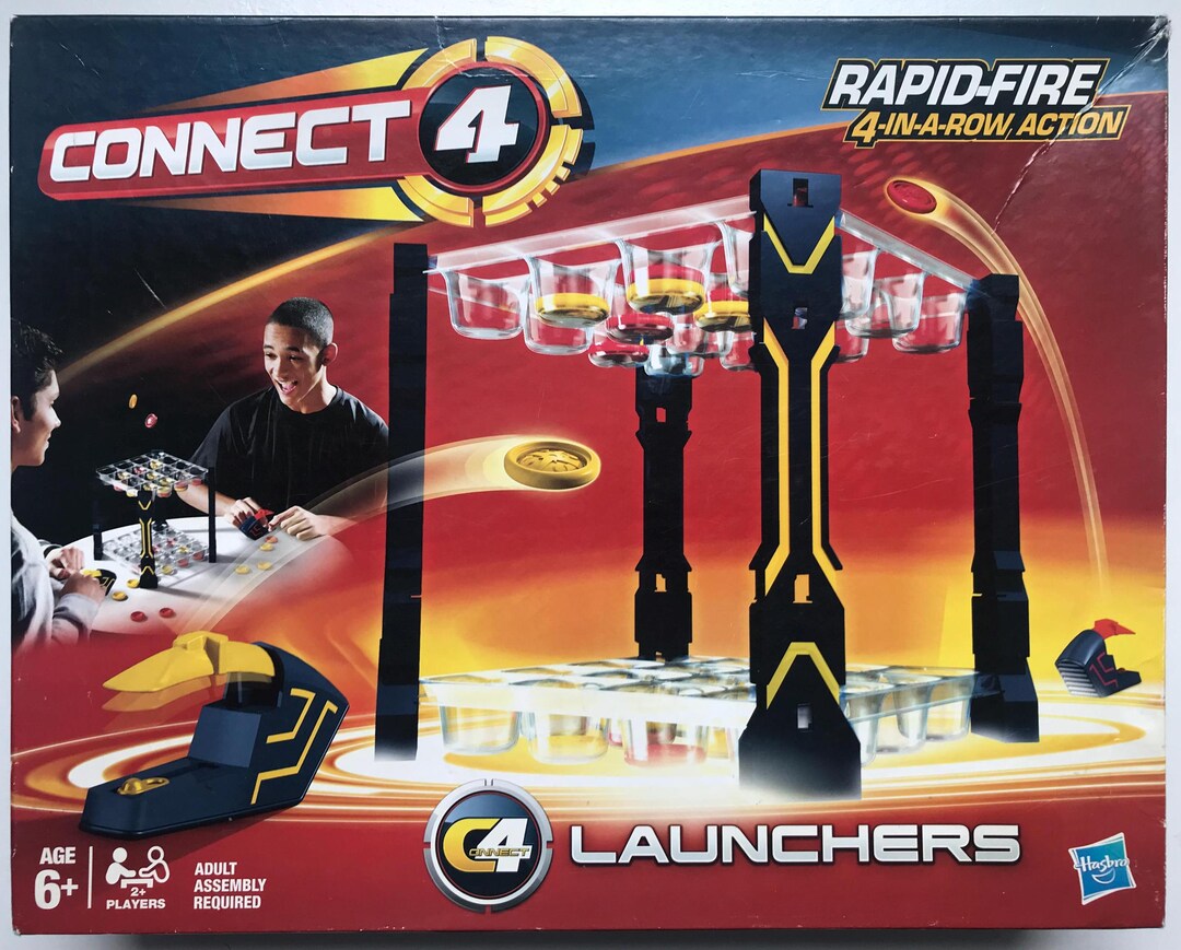 Connect 4 Launchers - Rapid Fire Four in a Row - Vintage Board Game - Etsy