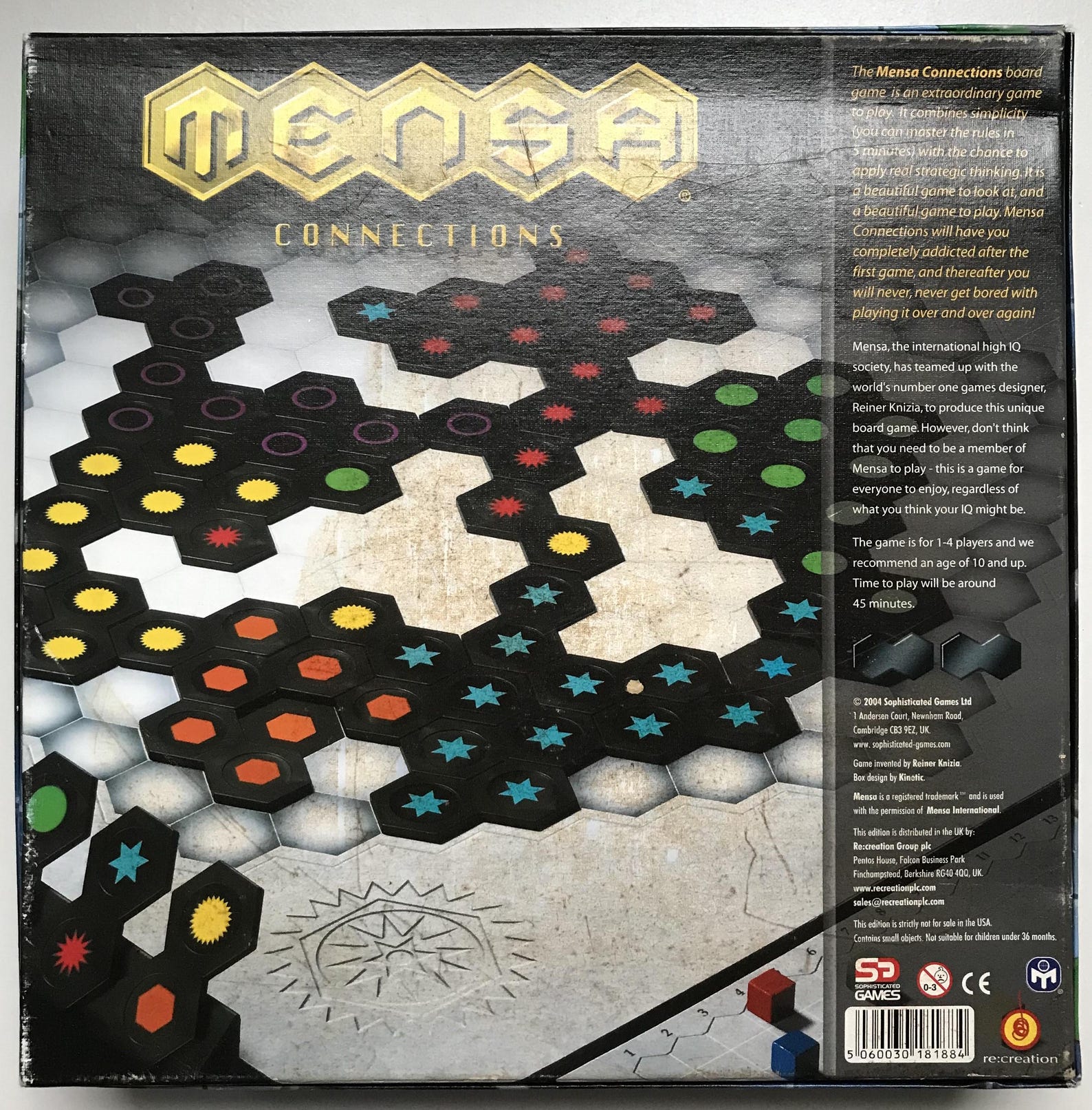 Mensa Connections Board Game - Reiner Knizia - Sophisticated Games 2004 ...