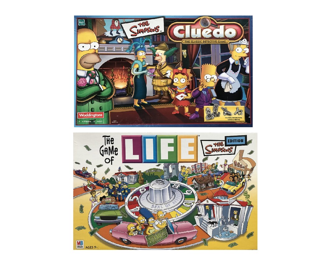 Vintage Simpsons Board Games Choose From Cluedo / Game of - Etsy