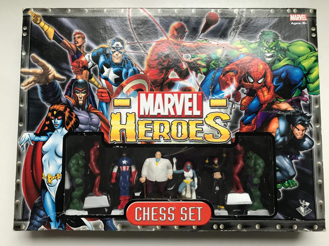 Marvel Heroes Chess Set - Etsy