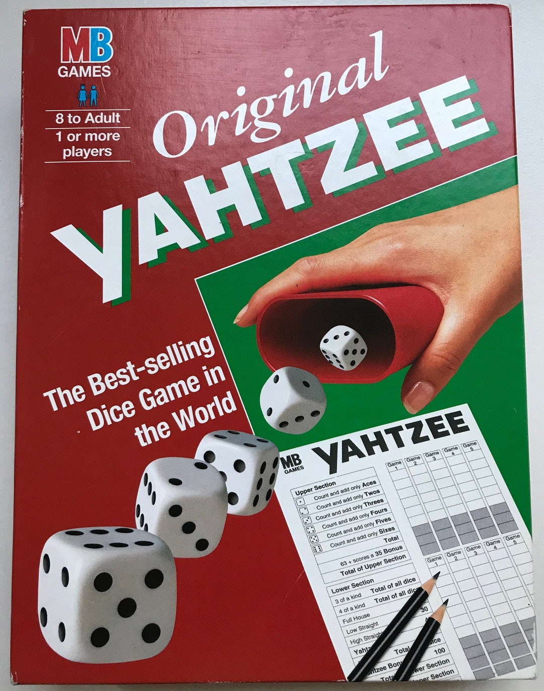 Vintage Dice Games Original Yahtzee From 1997 by MB Games - Etsy UK