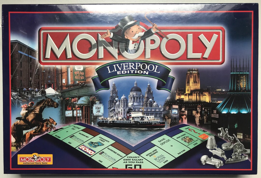 Monopoly Liverpool Edition new Retail Sealed 1999 Vintage Board Game - Etsy