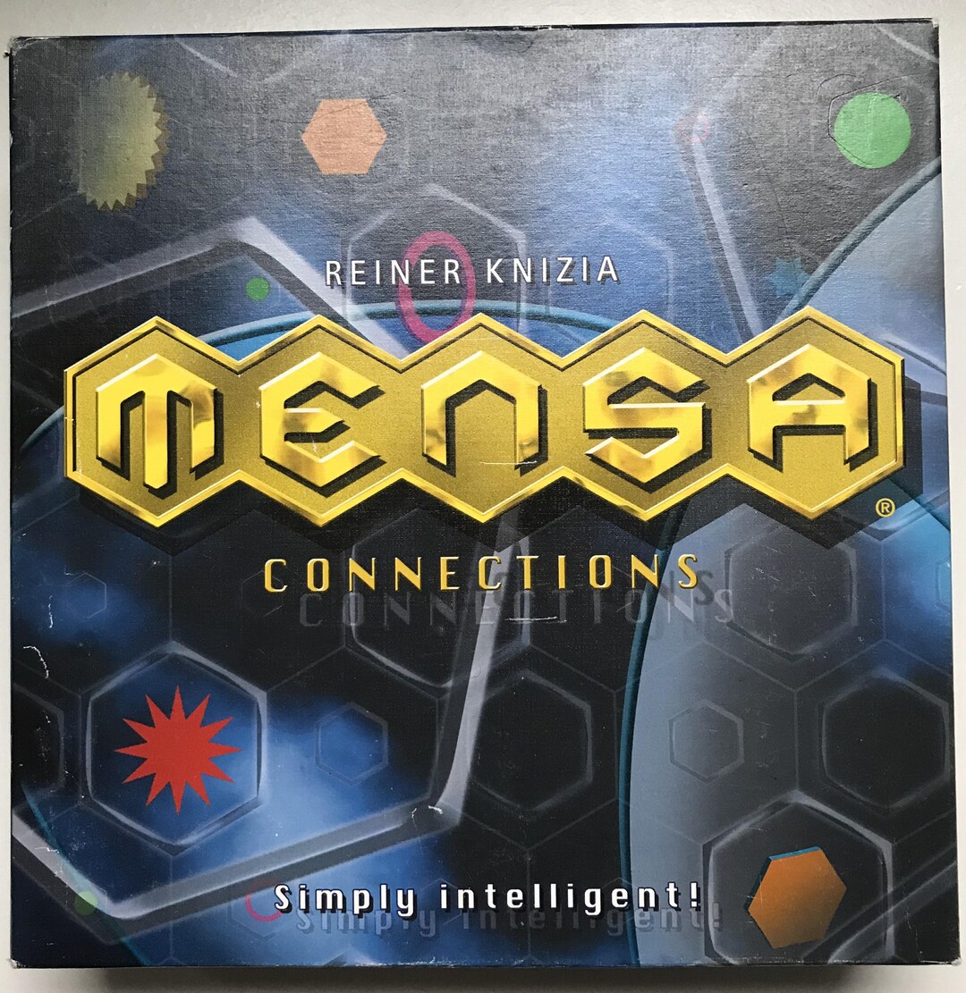 Mensa Connections Board Game - Reiner Knizia - Sophisticated Games 2004 ...