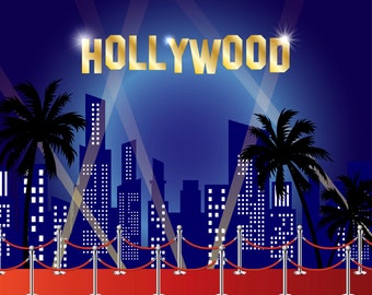 Hollywood Backdrop - Etsy