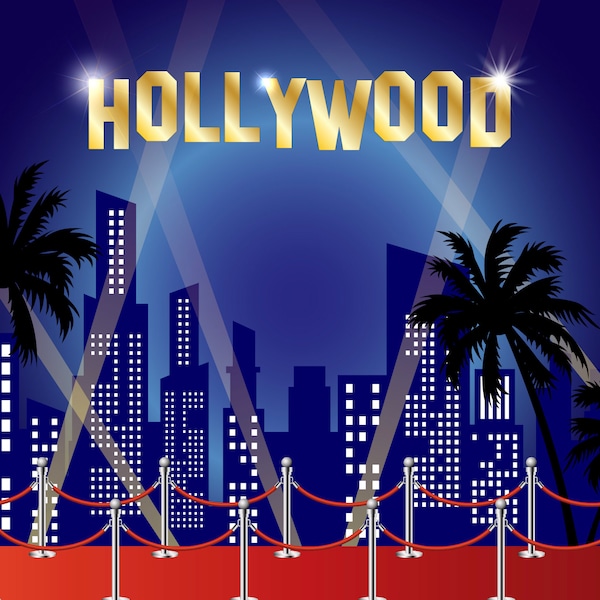Hollywood Backdrop - Etsy