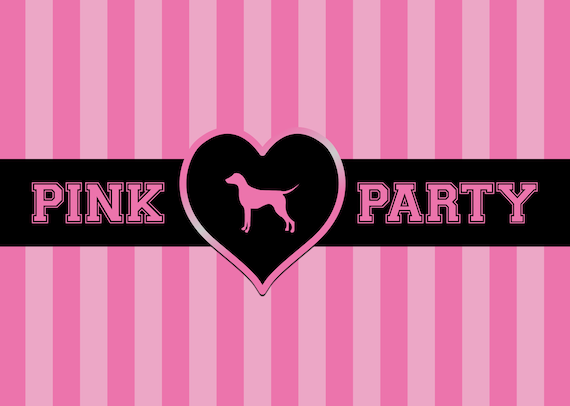 Victorias Secret Pink Stripe Wallpaper