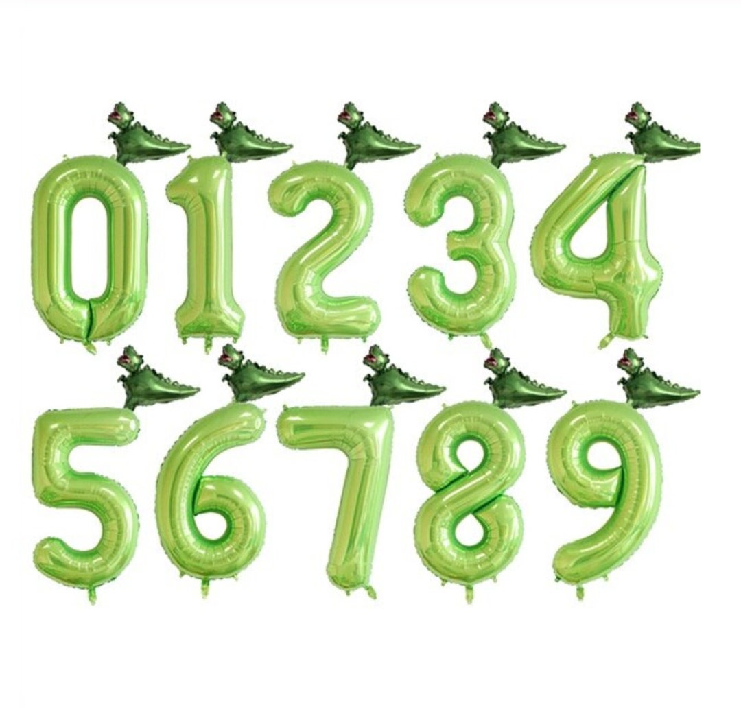 40 Inch Dinosaur Number Foil Balloon / Jurassic Park / - Etsy