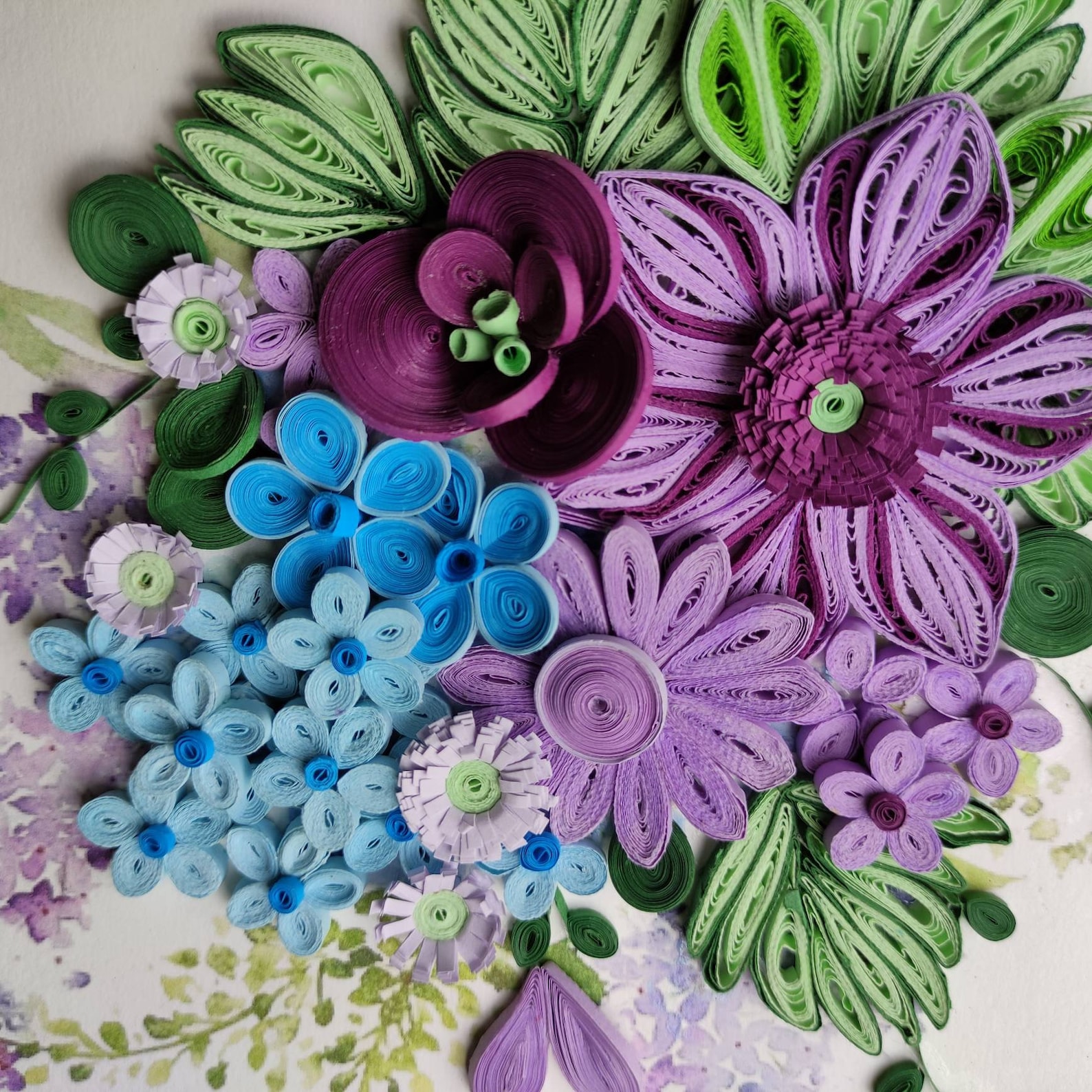 Paper Quilling Wall Art /unframed /quilling Wall - Etsy