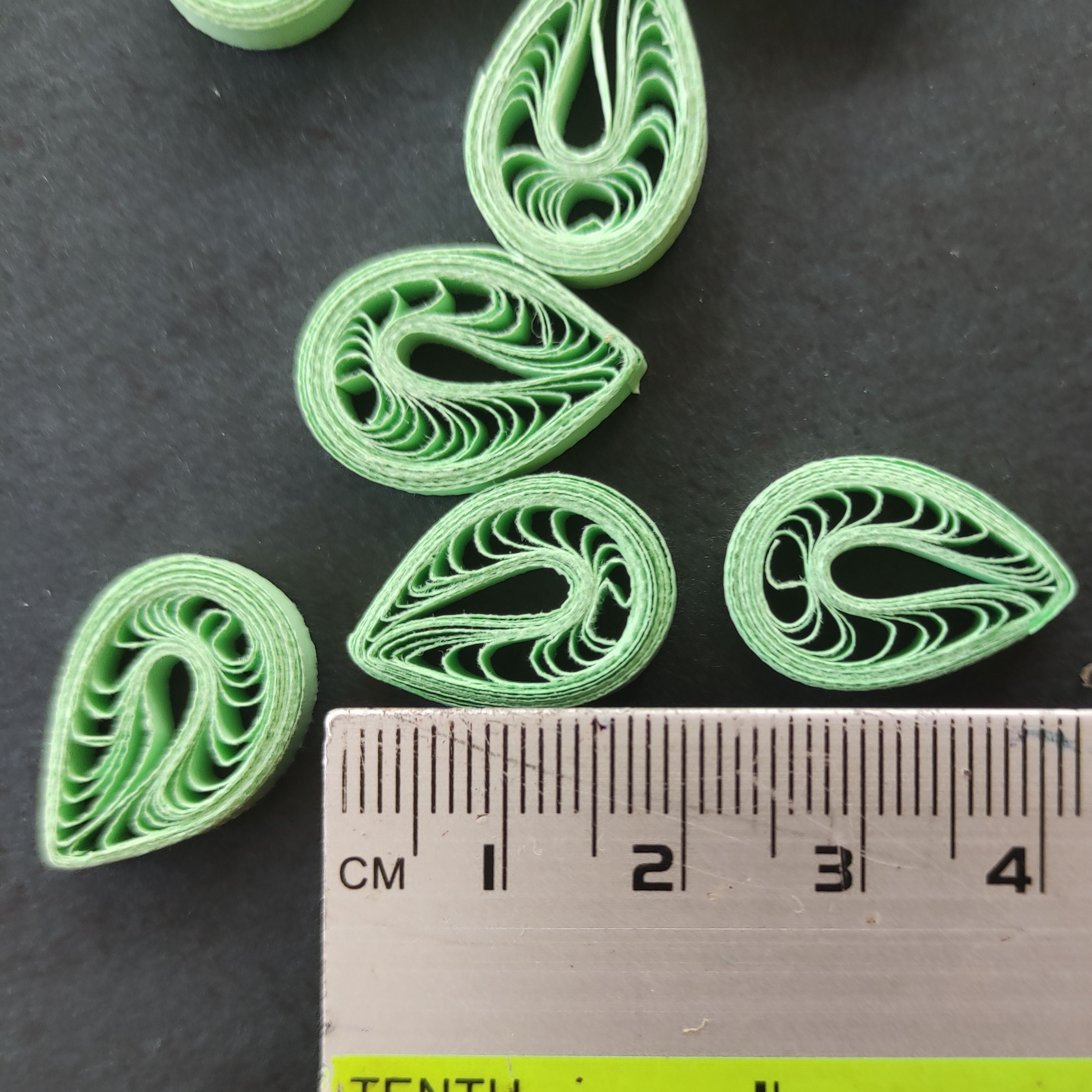 100 Paper Quilling Leaves Pack/handmade Leaves/set of Quilling Leaves ...
