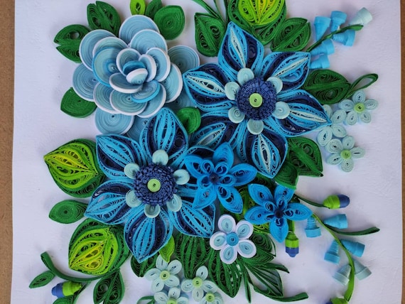 Unframed Wall Hanging/quilling Wall Art/3d Quilling Wall - Etsy