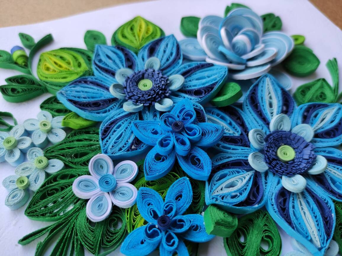 Unframed Wall Hanging/quilling Wall Art/3d Quilling Wall - Etsy