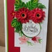 Red Colour Quilled Birthday Card/paper Flowers Cards/card for - Etsy